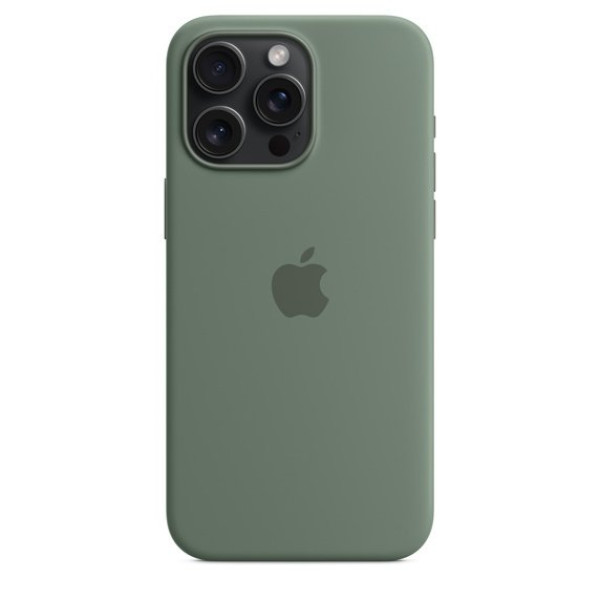 Buy Online iPhone 15 Pro Max Silicone Case with MagSafe - Cypress in Qatar- Tccq.com